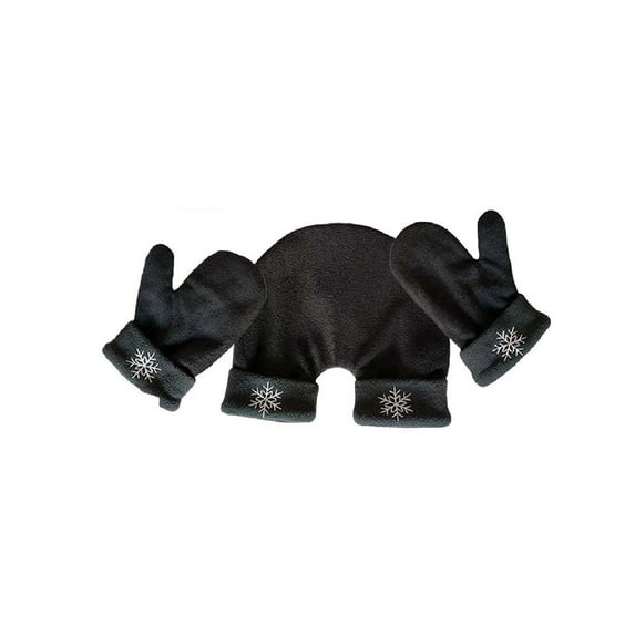 Connecting Friendship Lovers Winter Hand Holding Mittens For Two People ...