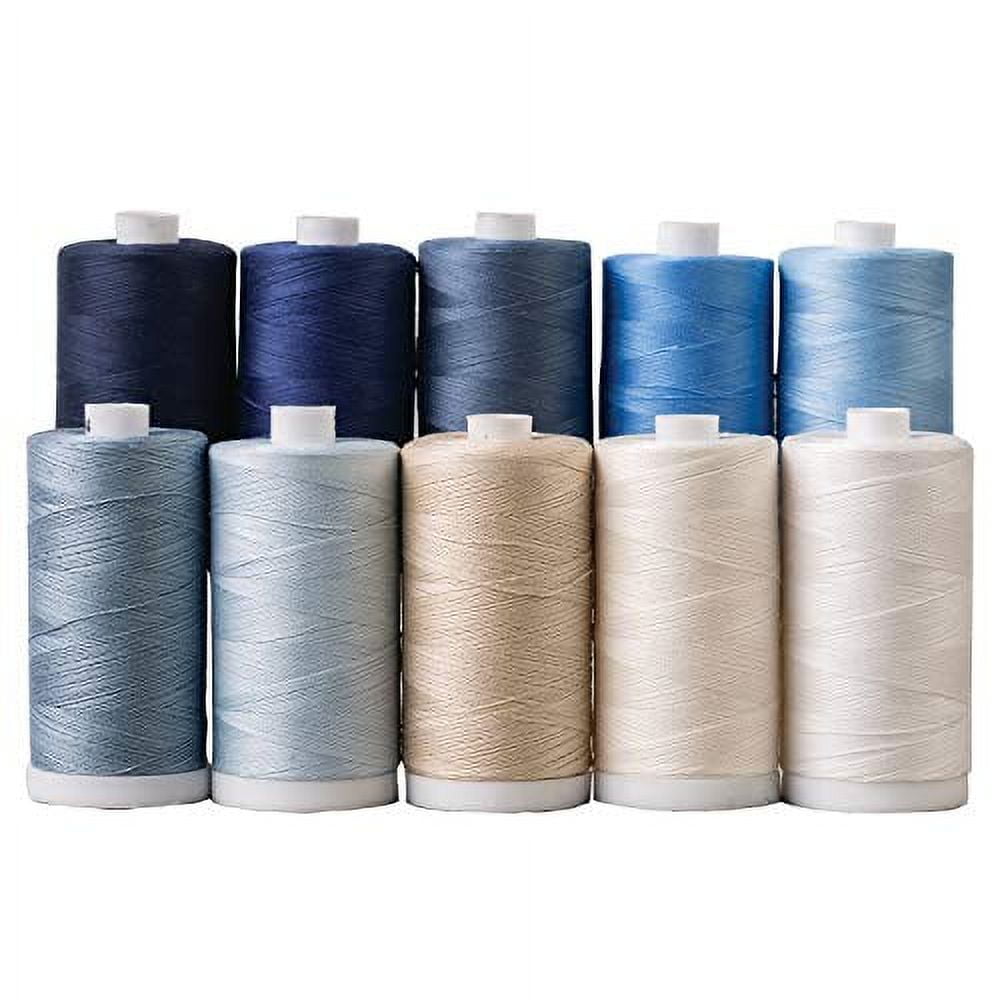 Connecting Threads 100% Cotton Thread Sets - 1200 Yard Spools (Set of ...