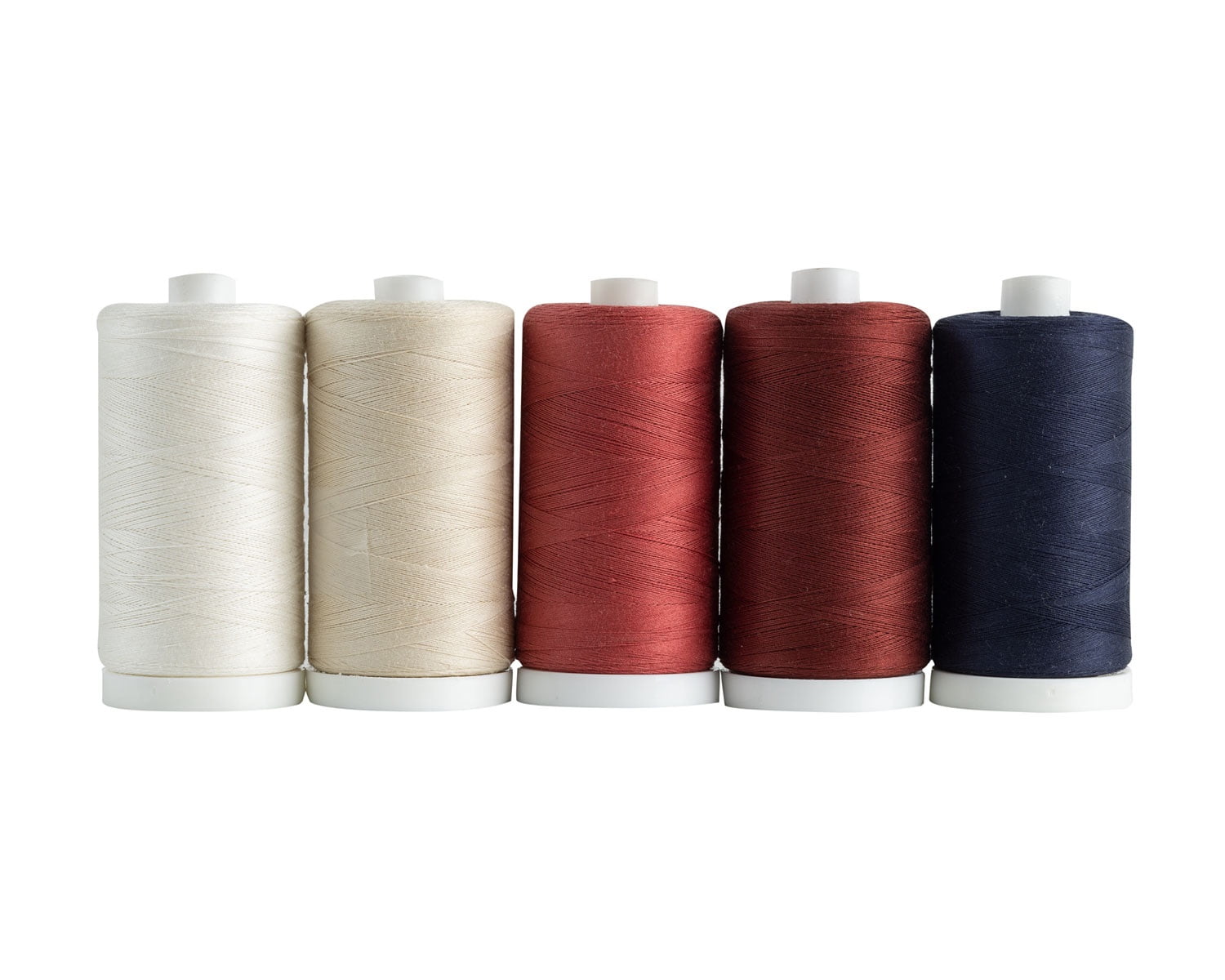 Connecting Threads 100% Cotton Thread Sets - 1200 Yard Spools (Set of 5 ...