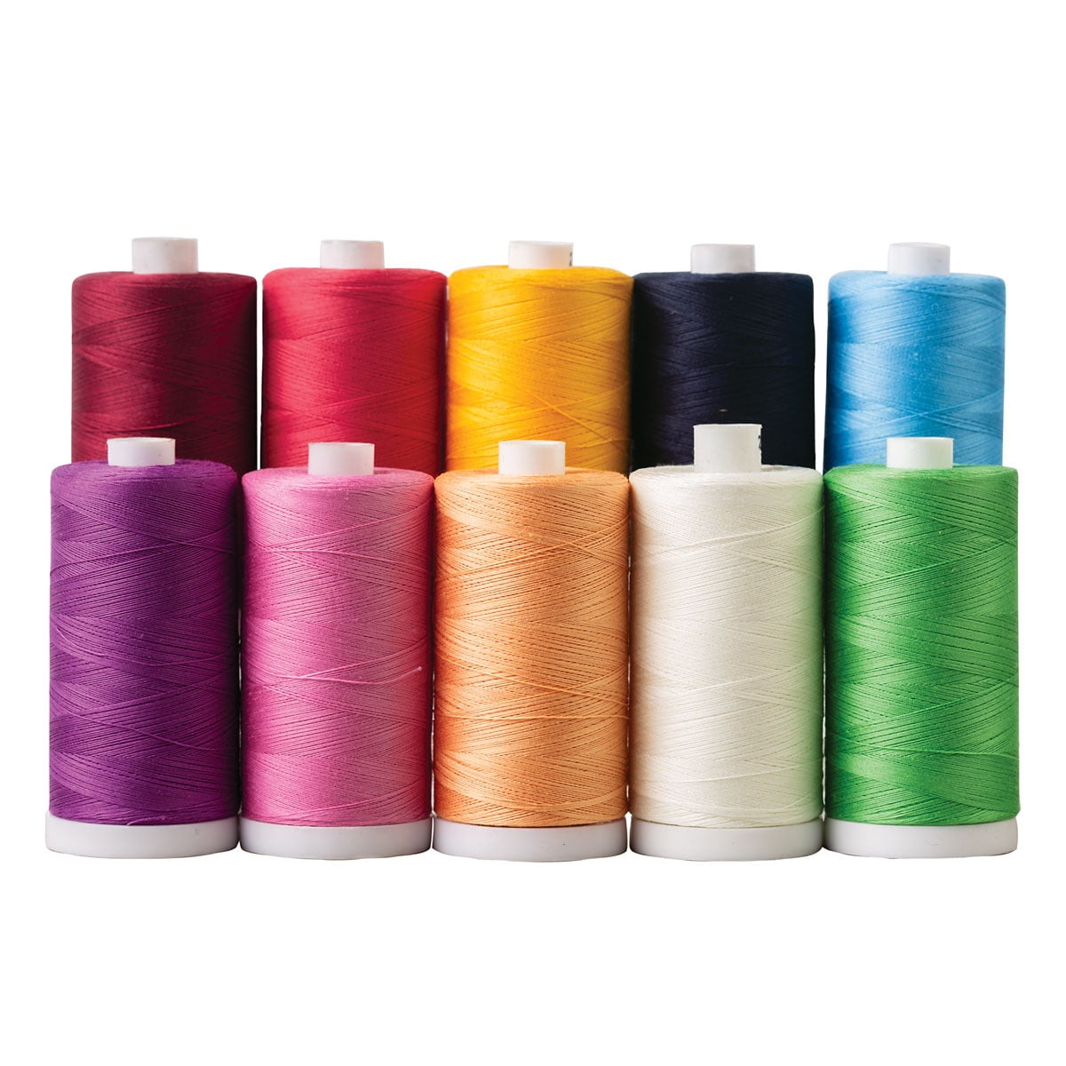Connecting Threads Rainbow 100% Cotton Thread Sets - 1200 Yard Spools ...