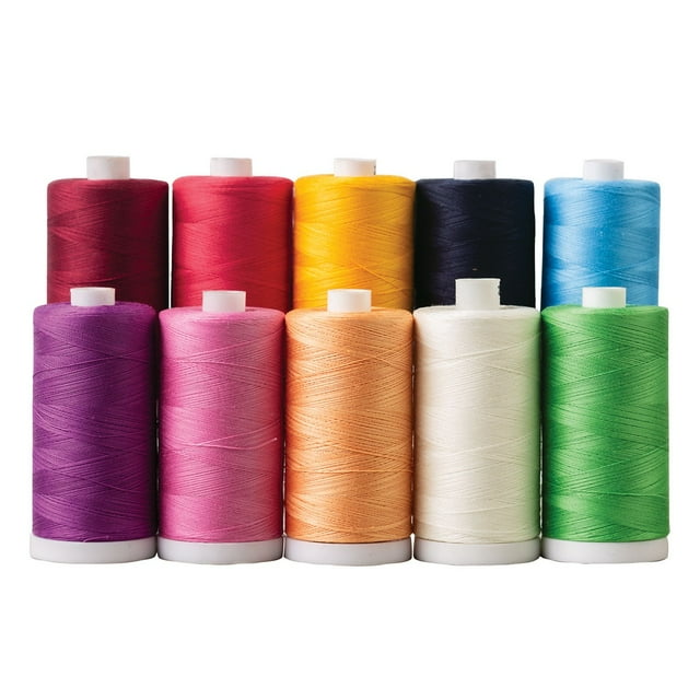Connecting Threads Rainbow 100% Cotton Thread Sets - 1200 Yard Spools ...