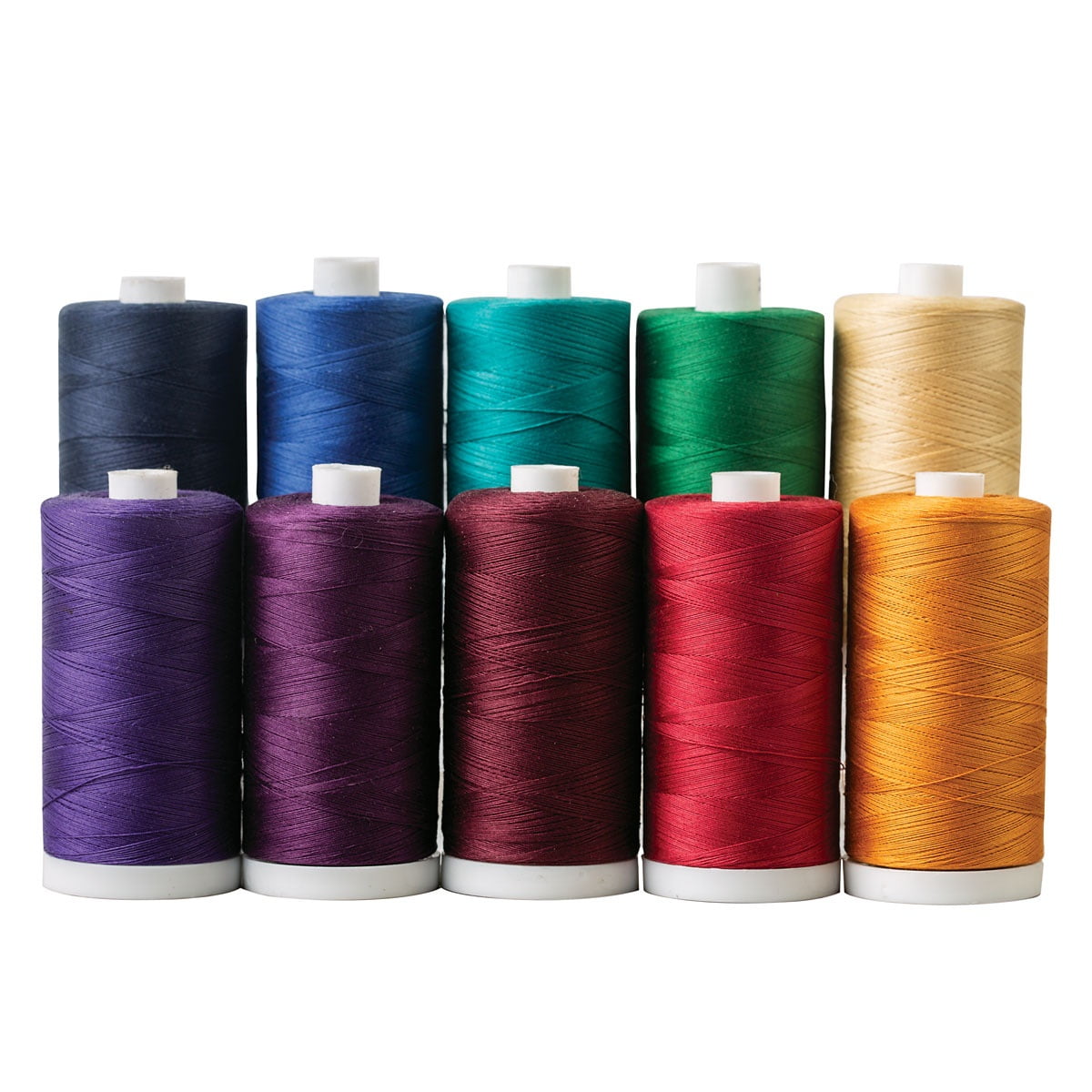 Connecting Threads Rainbow Cotton Quilting Thread Spool Set 1200 Yard ...