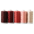 Connecting Threads Red 100% Cotton Thread Sets - 1200 Yard Spools (Set ...
