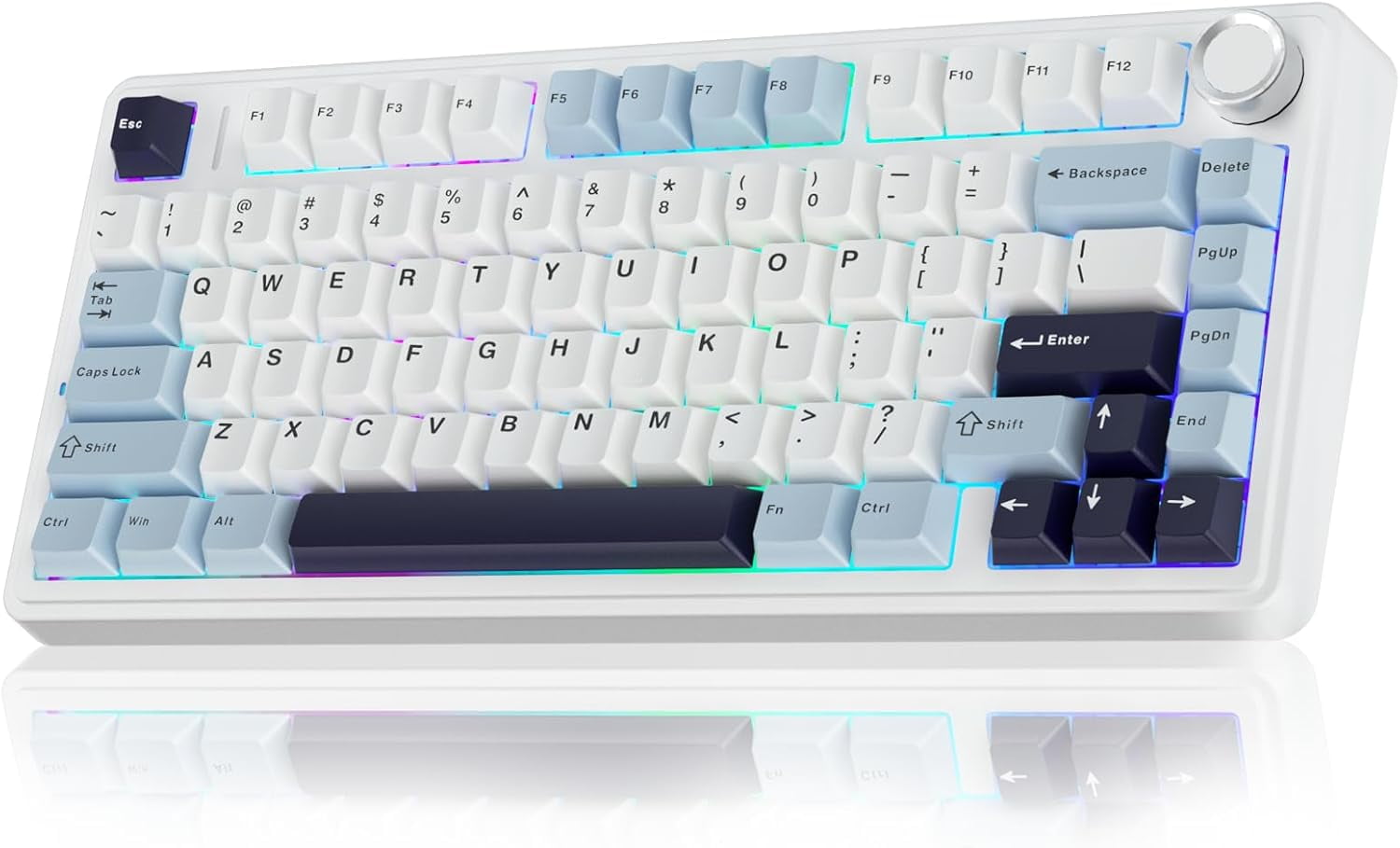 Connection Keyboard: AULA F75 wireless mechanical keyboard supports BT5 ...