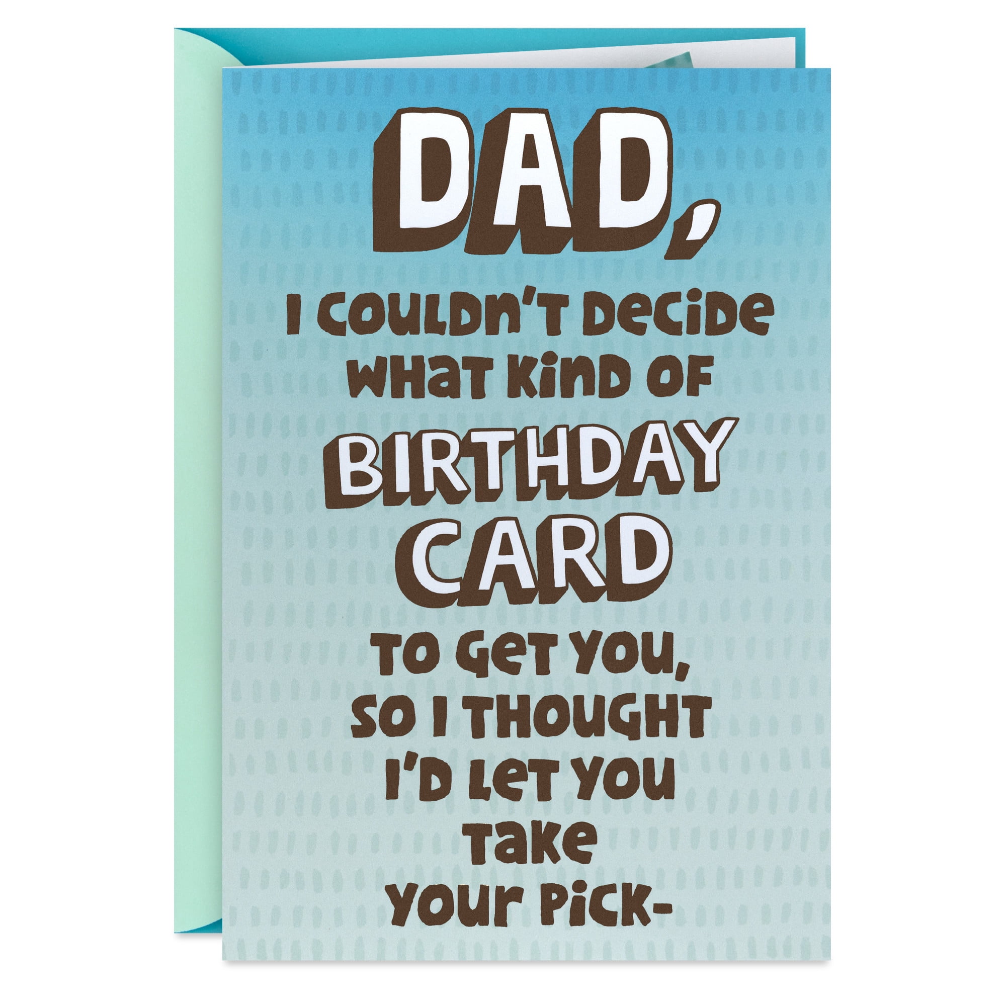 Hallmark Funny Birthday Card with Mini Cards (Take Your Pick) - Walmart.com