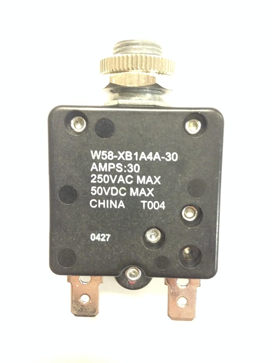 Connectivity W58-XB1A4A-30 Circuit Breaker; Therm; Push; Cur-Rtg 30A ...