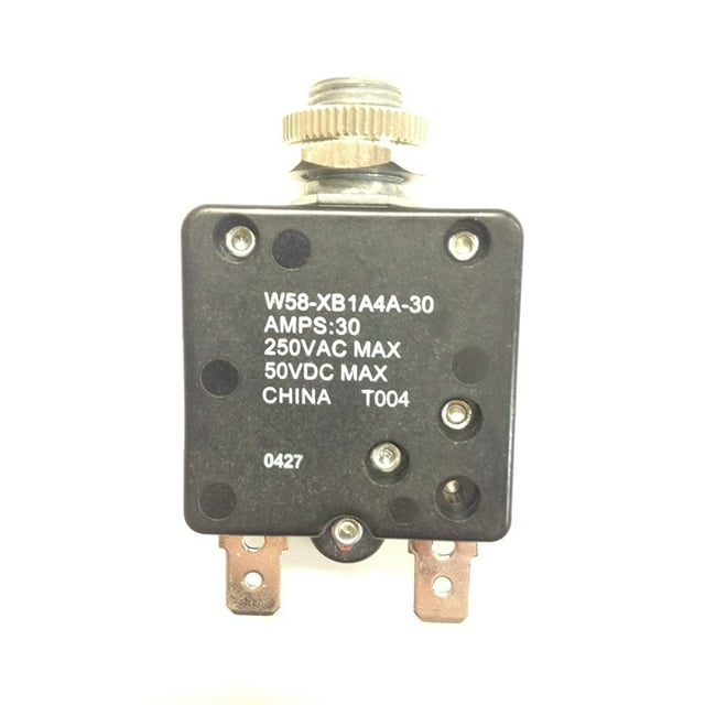 Connectivity W58-XB1A4A-30 Circuit Breaker; Therm; Push; Cur-Rtg 30A ...