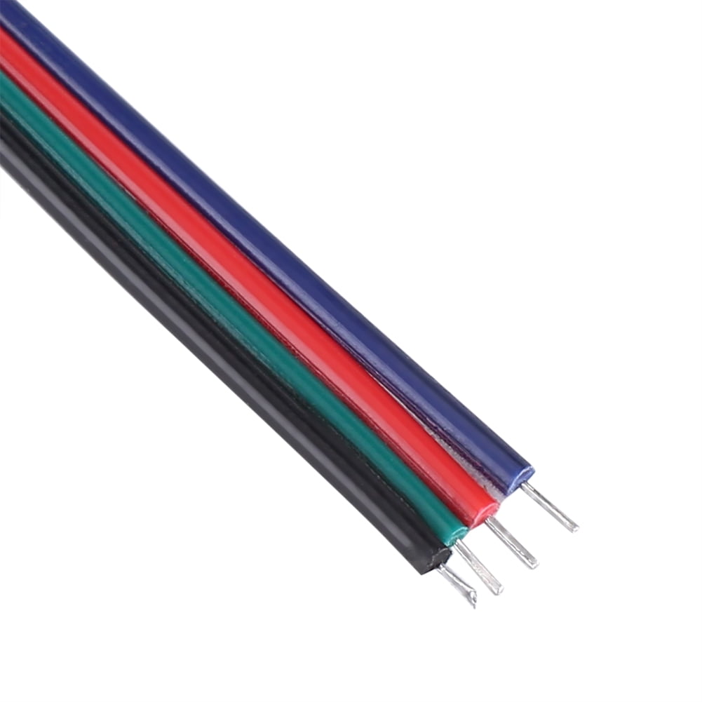 Connector Cable 20 Pcs PVC 4 Pin Cable Connector Cord 3.9 Inch Long 4 ...