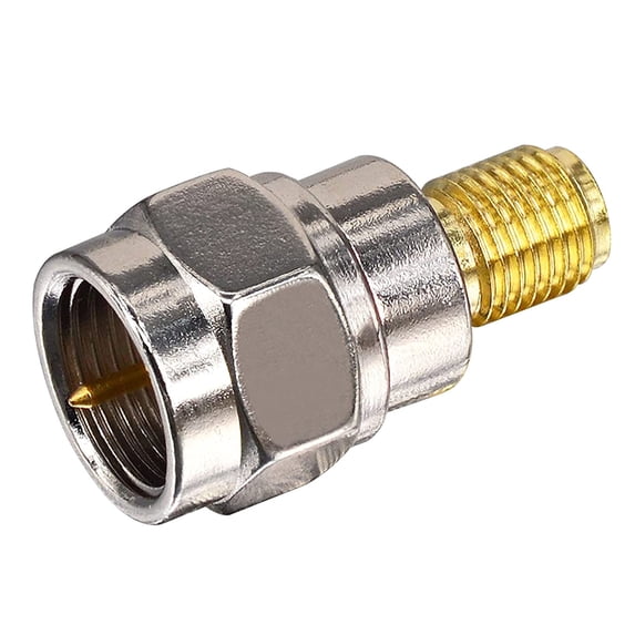 Connector Coaxial Coax Adapter F Type Male to SMA Female Plug Straight ...