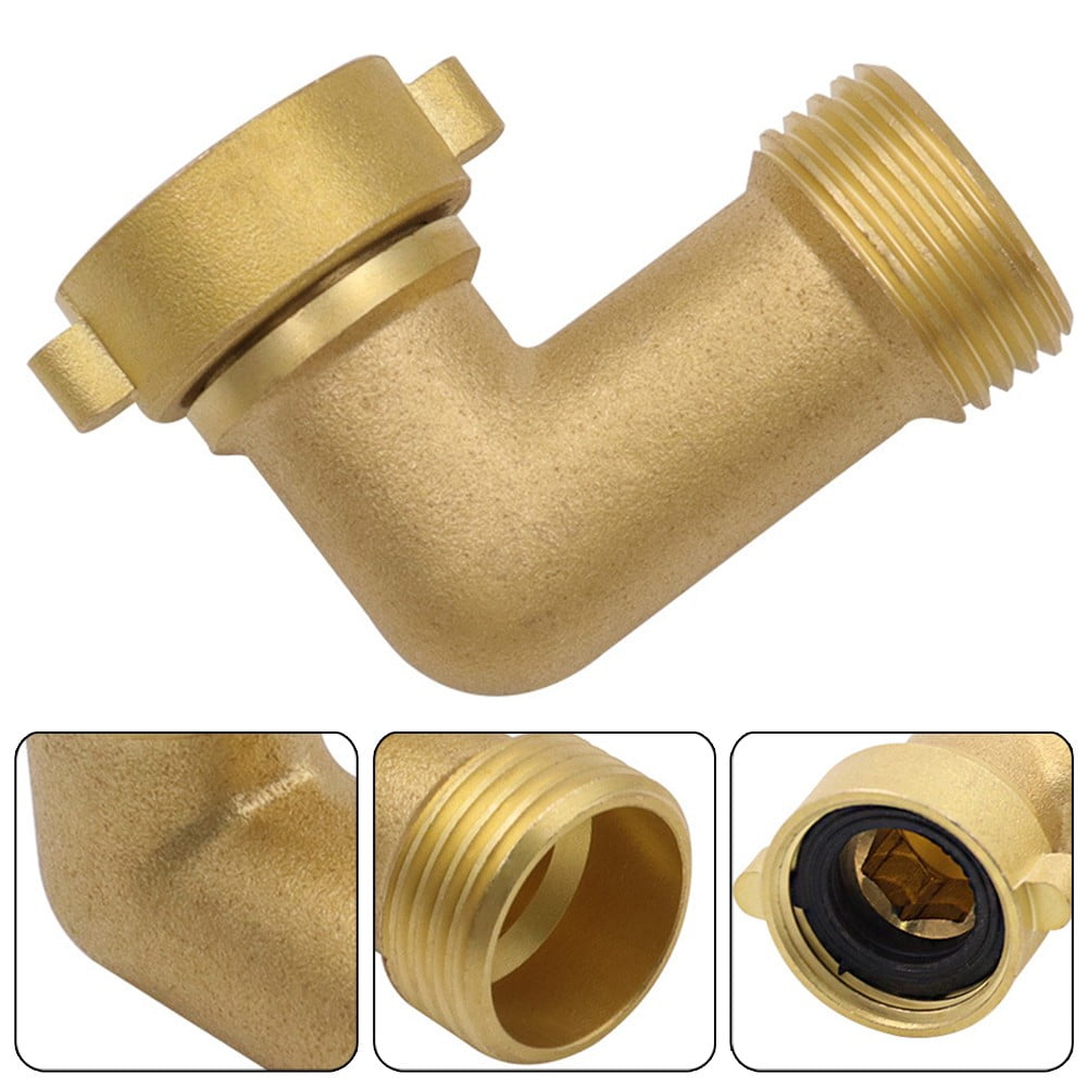 Connector Hose Elbow Angled Brass Fitting 2-bend 3 / 4 Inch 90 Degree ...