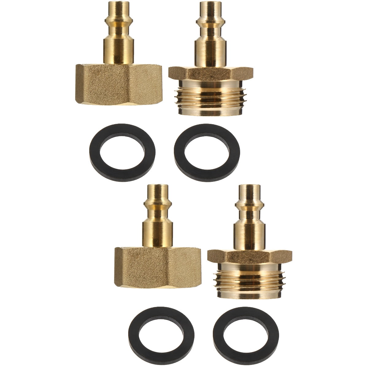 Connector Male Adaptor Copper Water Hose Bib Outlet Splitter Outdoor 4 ...