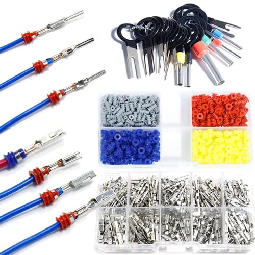 Connector Pins Crimped Terminal Automotive Car kit Electrical 1/1.5/1.8 ...