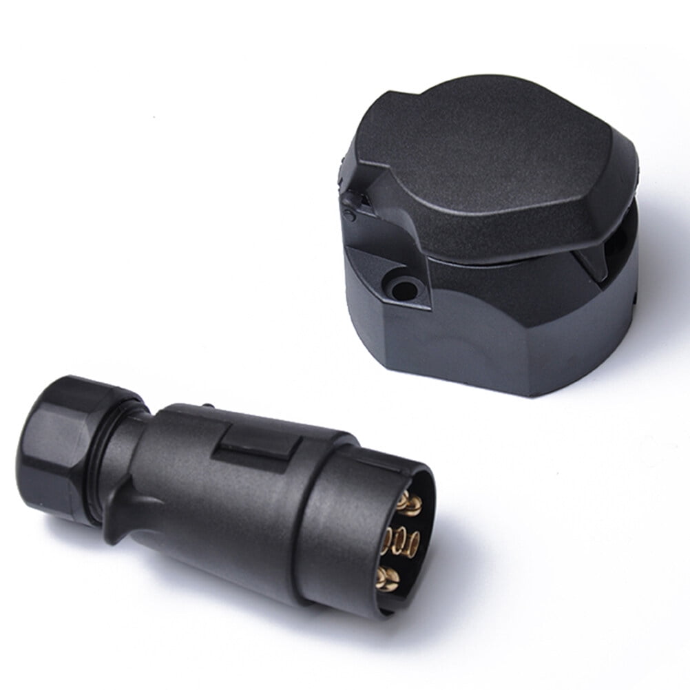European 7 Pin Plastic Trailer Socket Plug Connector for Tow Bar ...