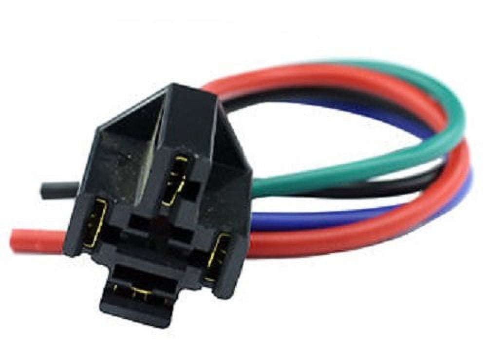 Connector Socket Pigtail 6" for 4-Prong Flashers and Relays, 16 / 14 ga ...