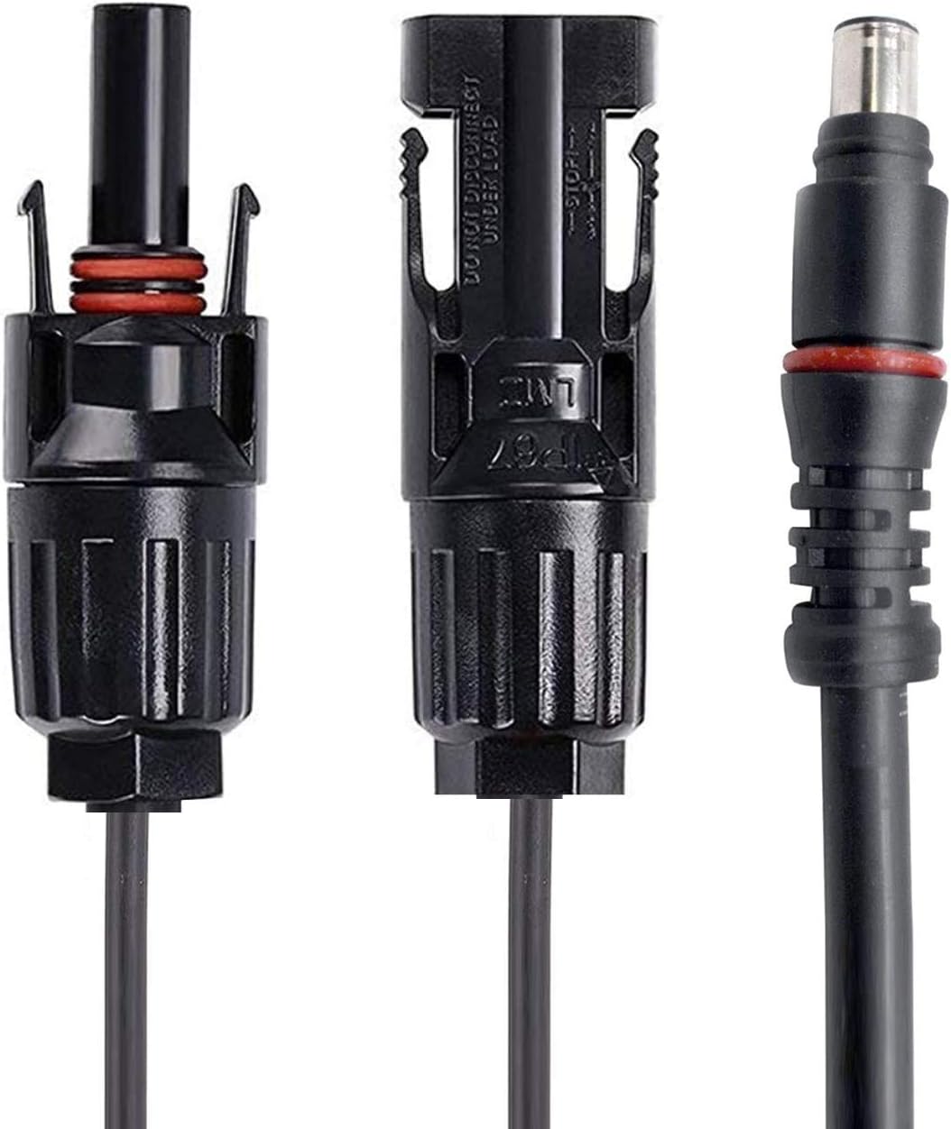 Connector Solar to Male 8mm Adapter, Black - Walmart.com