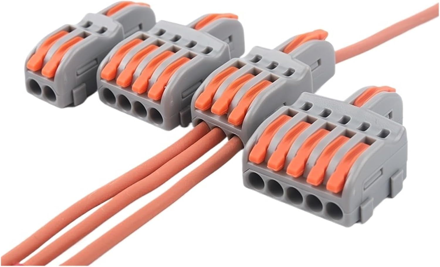 Connector Terminal Block 1 Input 2/3/4/5 Output Splitter Quick Spring ...