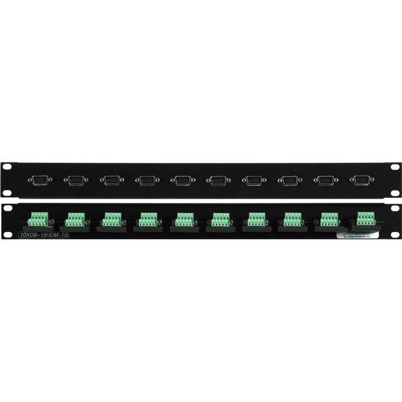 Connectronics 10XDB-15HDM-TB 10 Point VGA Male - Terminal Block Patch ...
