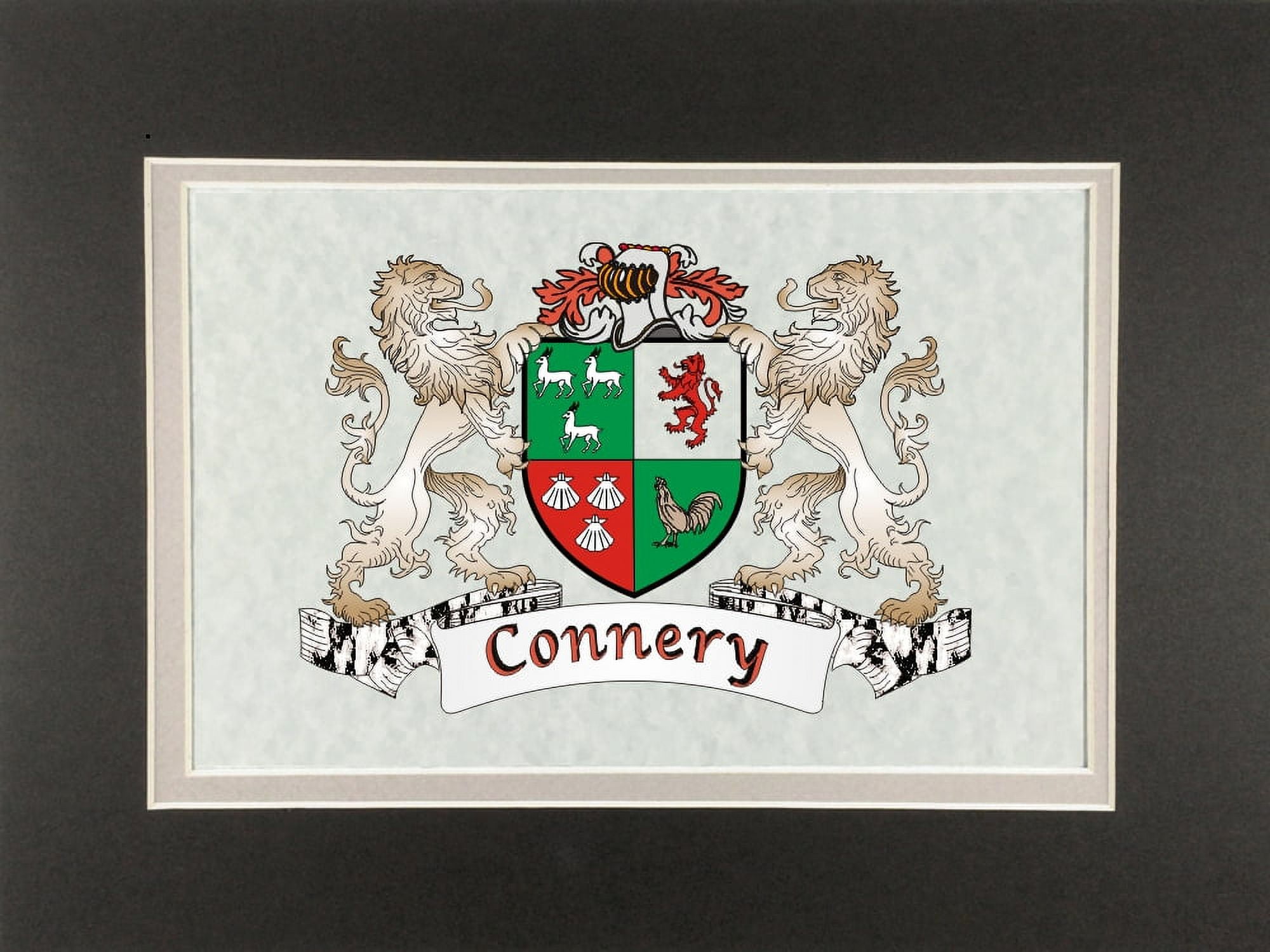 Connery Irish Coat of Arms Print - Frameable 9" x 12" - Walmart.com