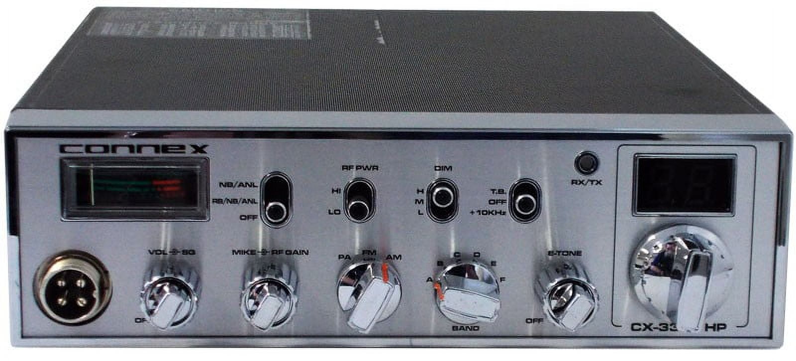 Connex CX-3300HP 10 Meter Amateur Mobile Radio, AM FM Dual Finals ...