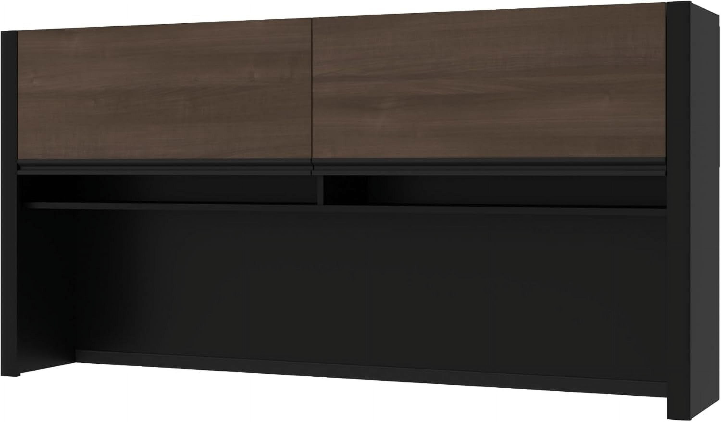 Connexion Hutch for Narrow Desk Shell, 71W, & Black - Walmart.com
