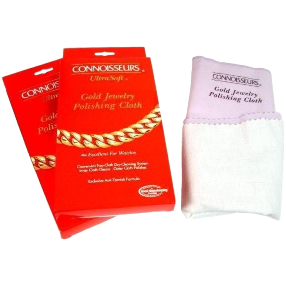 Connoisseurs Gold Jewelry Polishing Cloths 2Pcs - Walmart.com