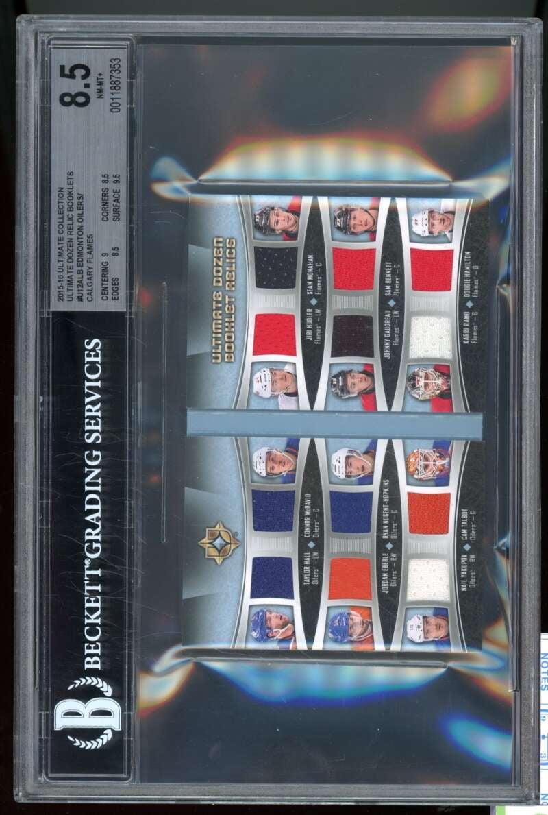 Connor Mcdavid / Nugent Hopkins Rookie 2015 UC Dozen Relic Booklets #12 ...