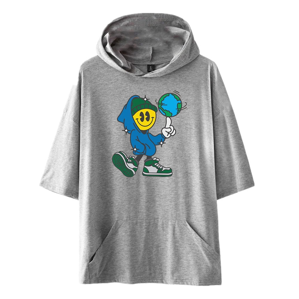 Connor Price Merch Globe Guy Hoodie Unisex Hooded Short Sleeve ...