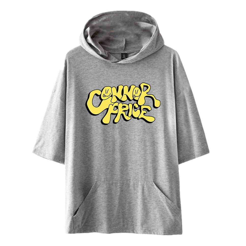 Connor Price Merch Logo Hoodie Unisex Hooded Short Sleeve Tracksuit ...