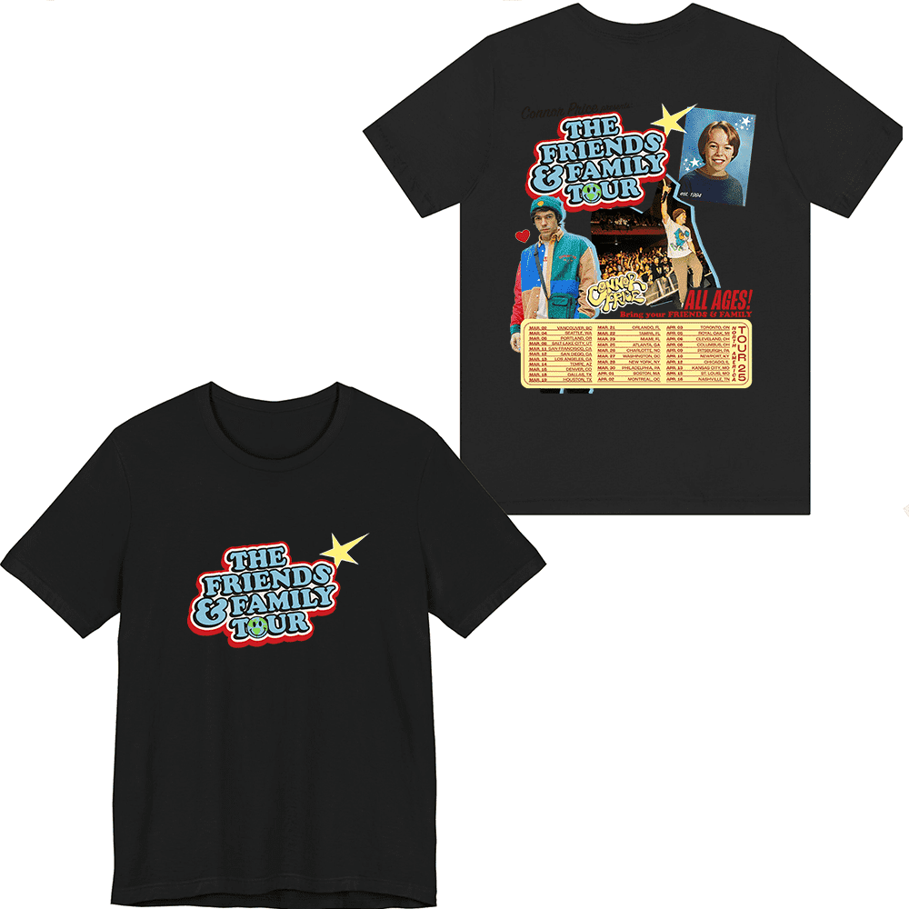 Connor Price Merch The Friends & Family Tour T-shirt Men Women Shirt ...