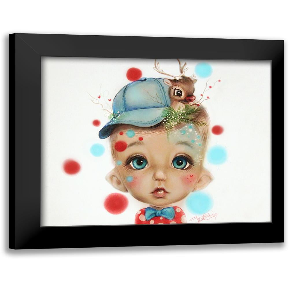 Connor Reindeer Keeper - MunchkinZ Elf 18x15 Black Modern Framed Museum ...