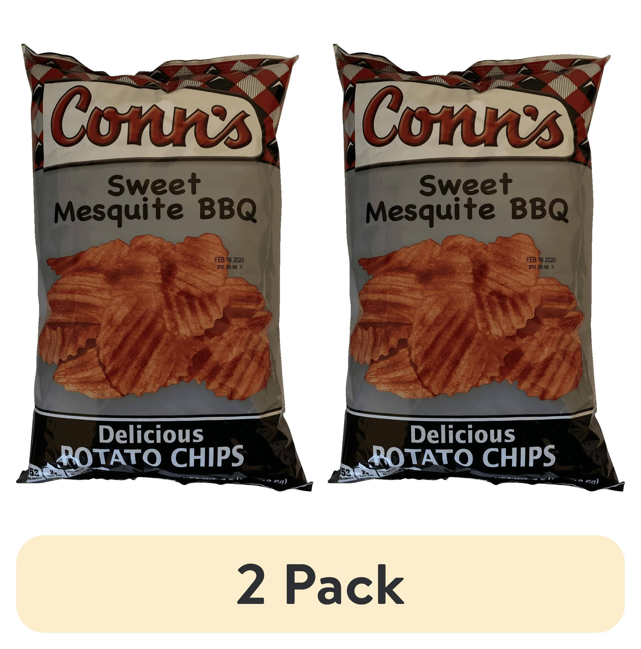 (2 pack) Conns Sweet Mesquite BBQ Potato Chip, 7.5oz - Walmart.com