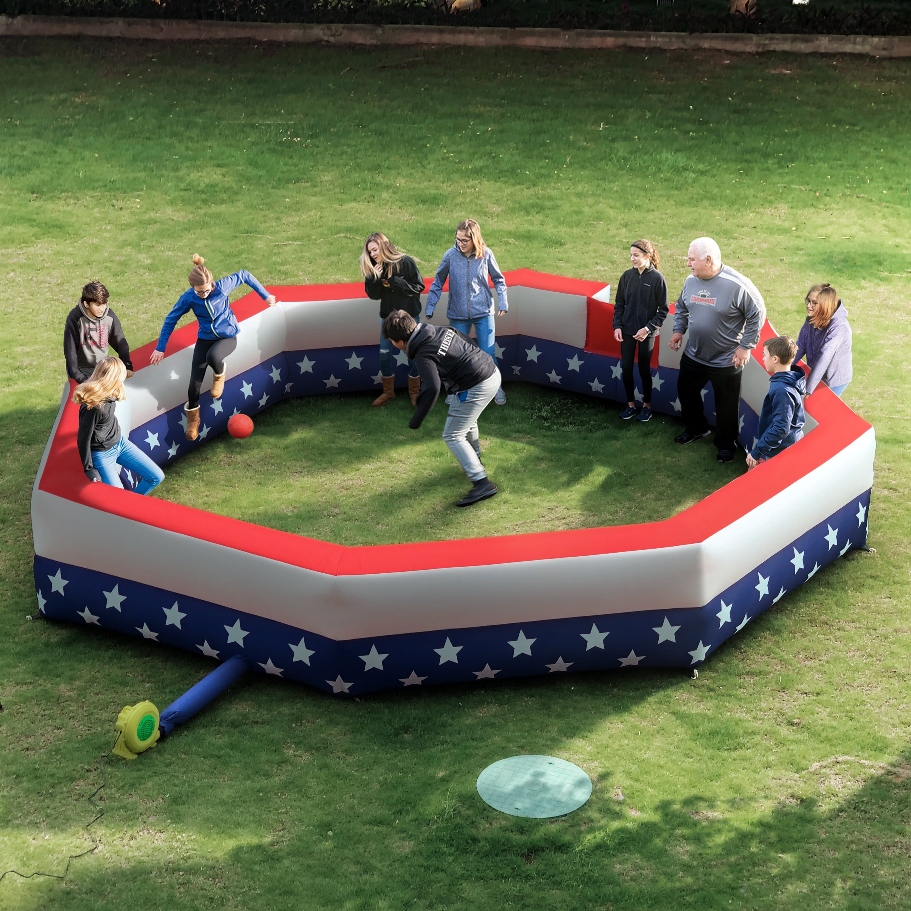 Connsann Portable 15FT Gaga Ball Pit for Kids With Air Blower - Fun ...
