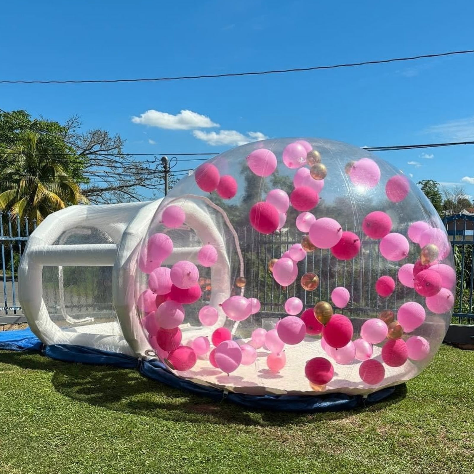 10FT Fun Indoor Playhouse, Inflatable Bubble Balloon House with Air ...
