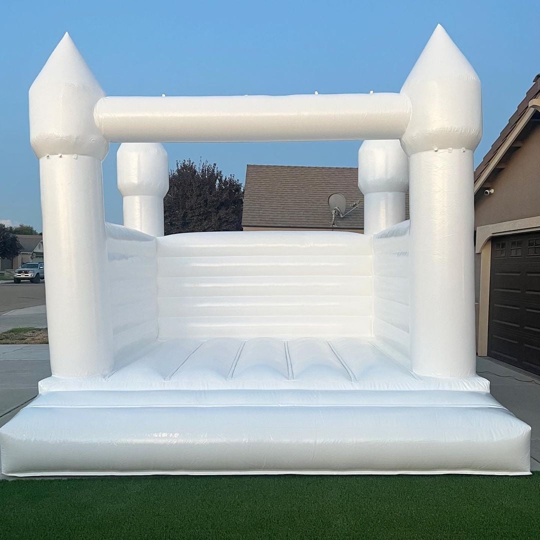 Connsann Commercial Grade I13FT White Wedding Bounce House, 13x13x12ft ...