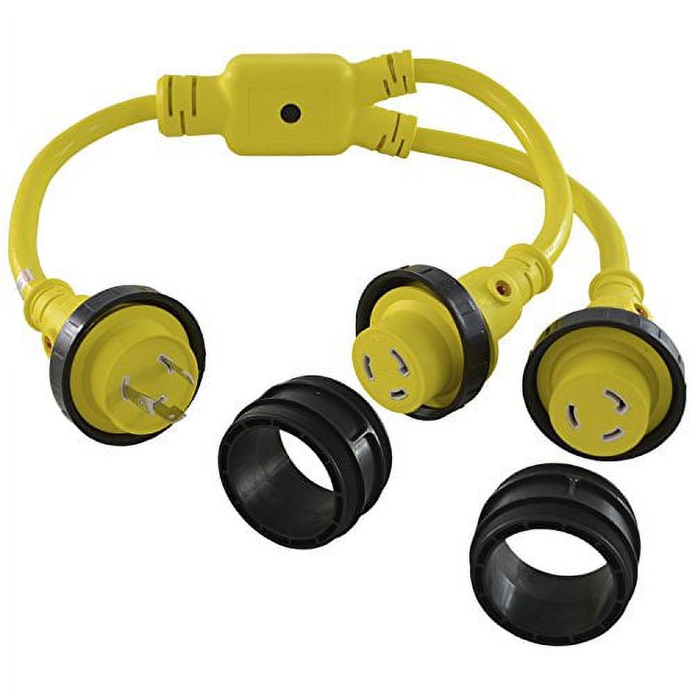 Conntek 17220 Shore Power Yadapter 30 Amp Plug To (2) 30 Amp Shore ...