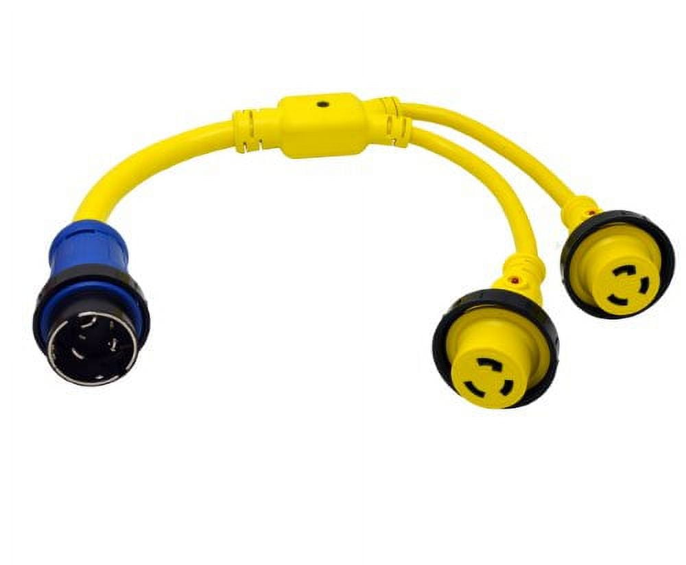 Conntek 17312 Marine Y Adapter 50 Amp 125/250 Volt Shore Power Plug To ...