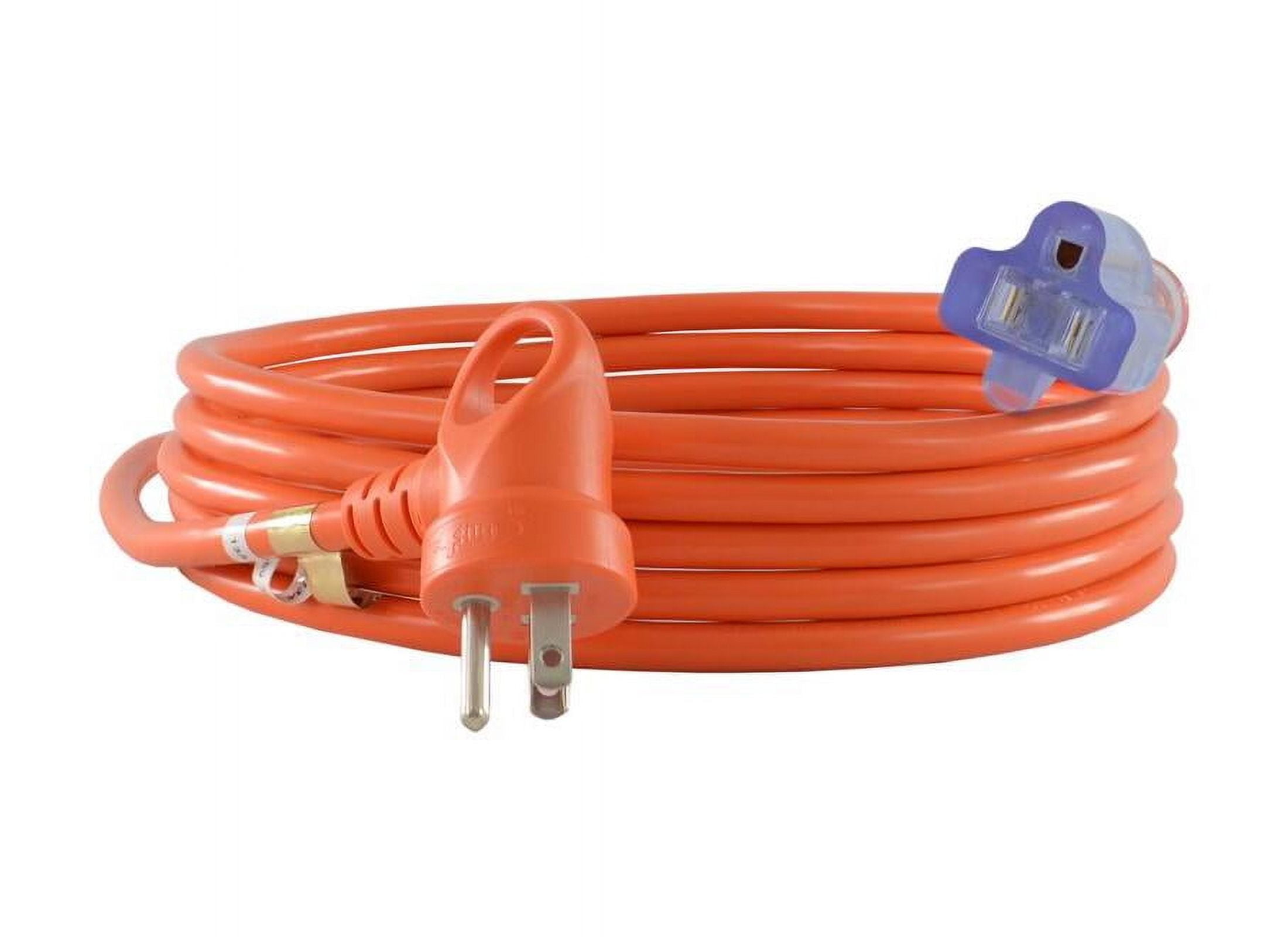 Conntek I Plug With Led 16 Ga / 3 Plug 12 ' Orange - Walmart.com