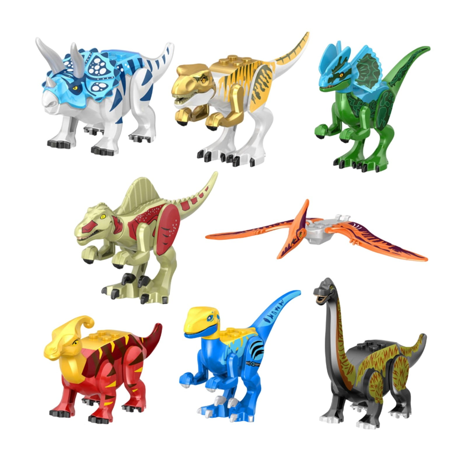 Connue 8PCS/Set Jurassic Dinosaur Compatible with The Jurassic Building ...