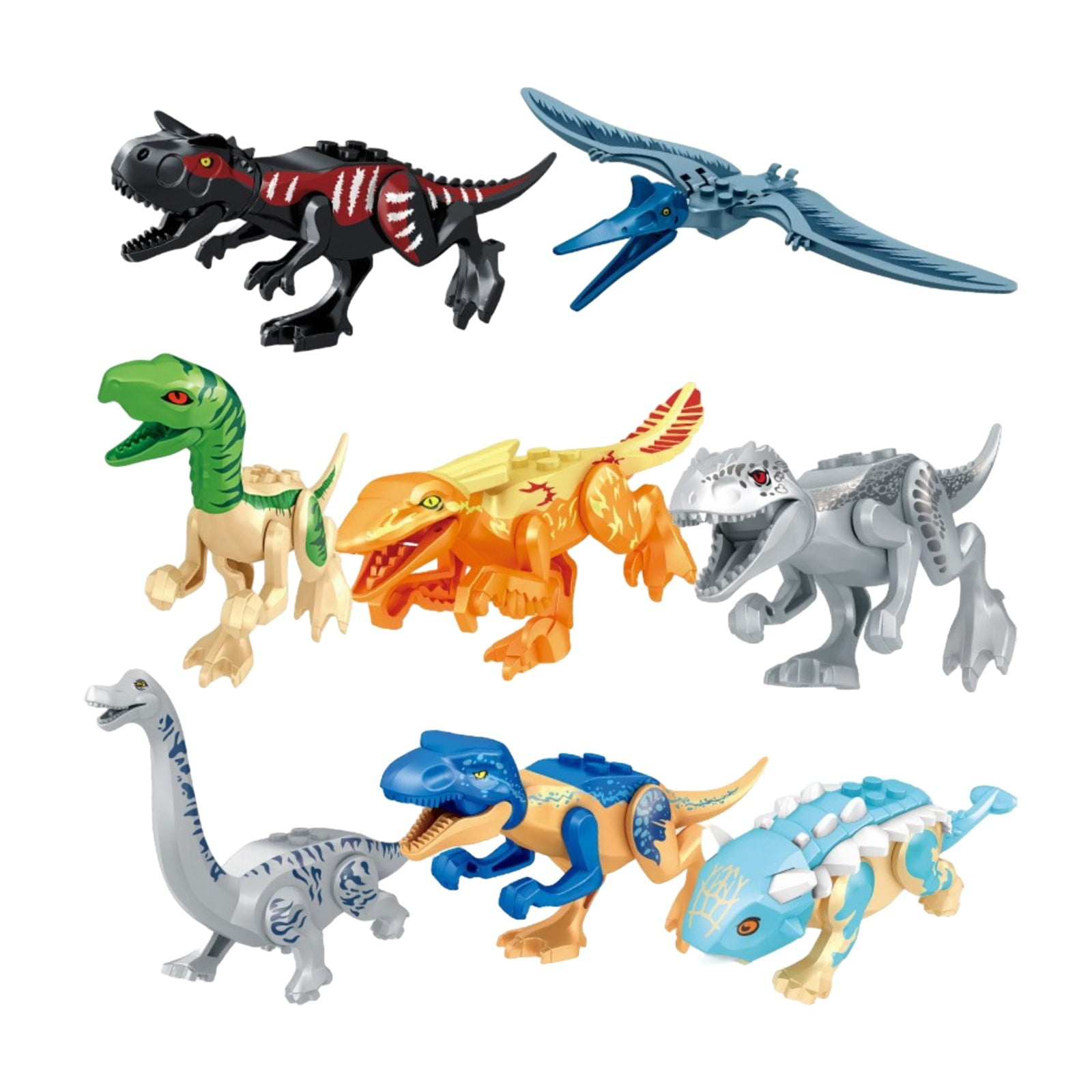 Connue 8PCS/Set Jurassic Dinosaur Compatible with The Jurassic Building ...