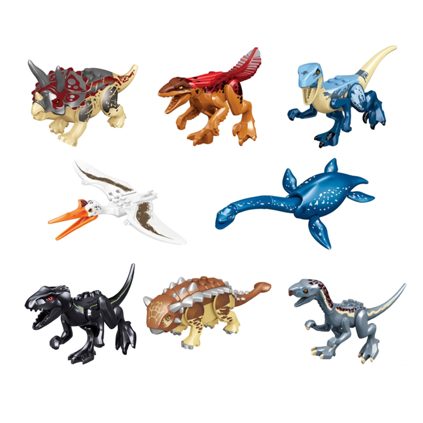 Connue 8PCS/Set Jurassic Dinosaur Compatible with The Jurassic Building ...