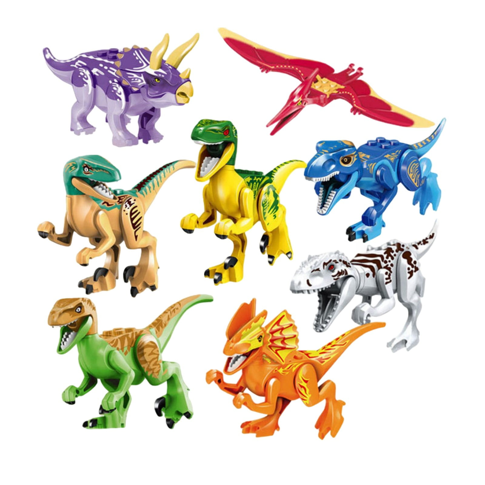 Connue 8PCS/Set Jurassic Dinosaur Compatible with The Jurassic Building ...