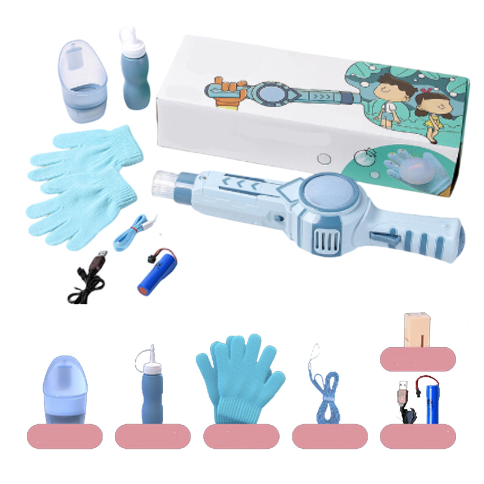 Connue Smoke Bubble Machine & Elastic Magic Wand,Colorful Smoke Bubble ...