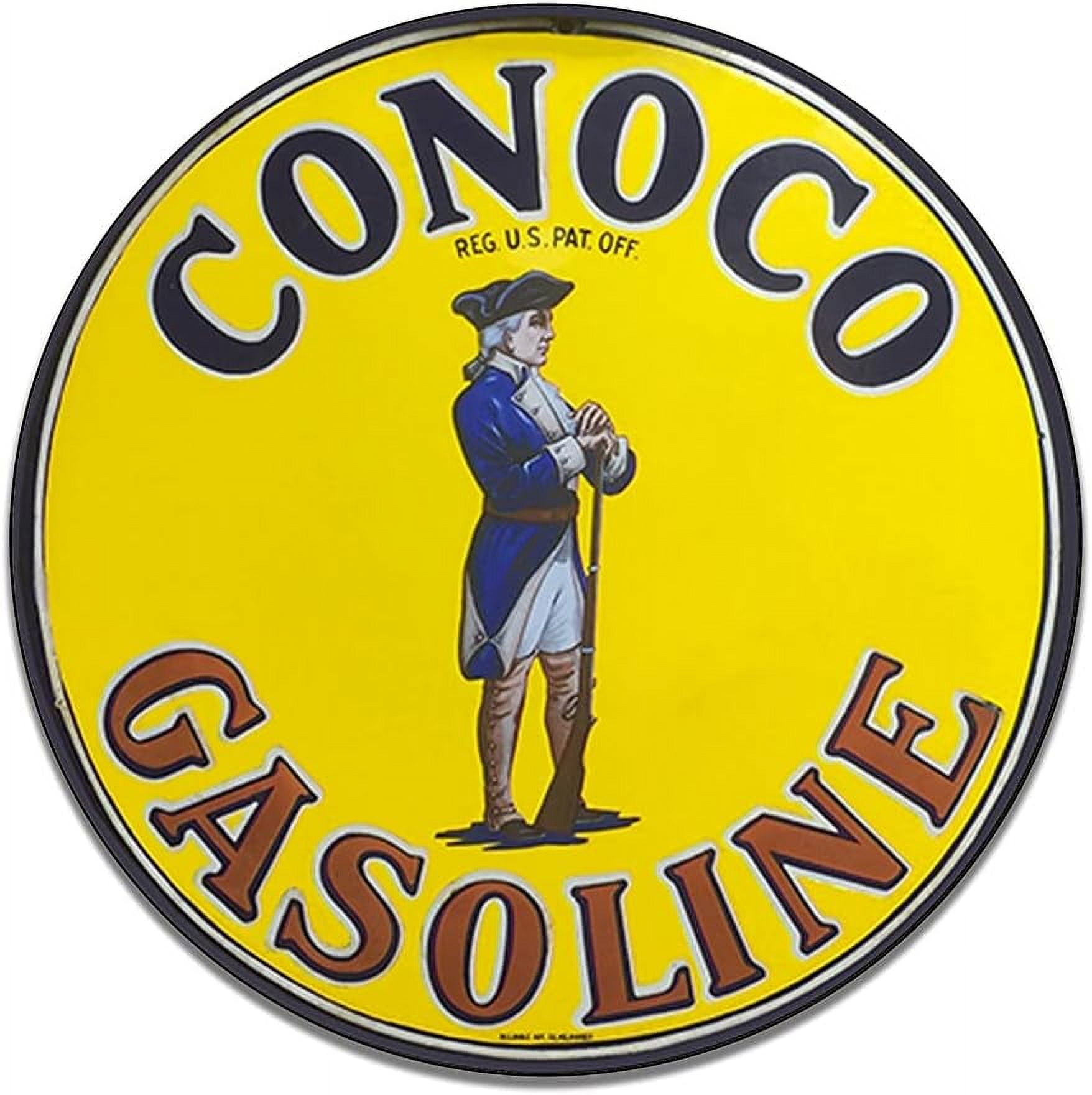 Conoco Gasoline Motor Oil Gas Emblem Seal Vintage Gas Signs ...