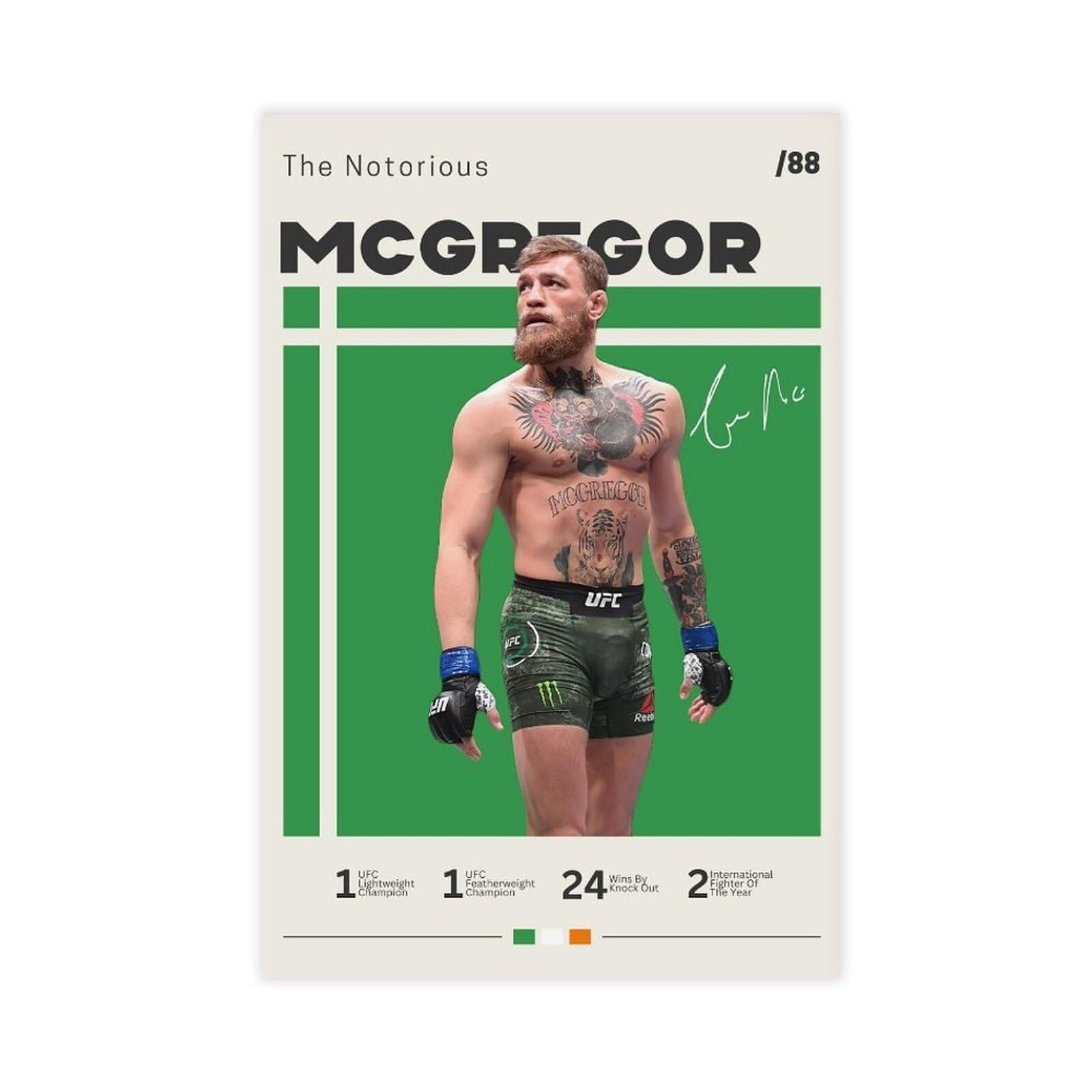 Conor McGregor Poster 1 Canvas Poster Bedroom Decor Landscape Office ...