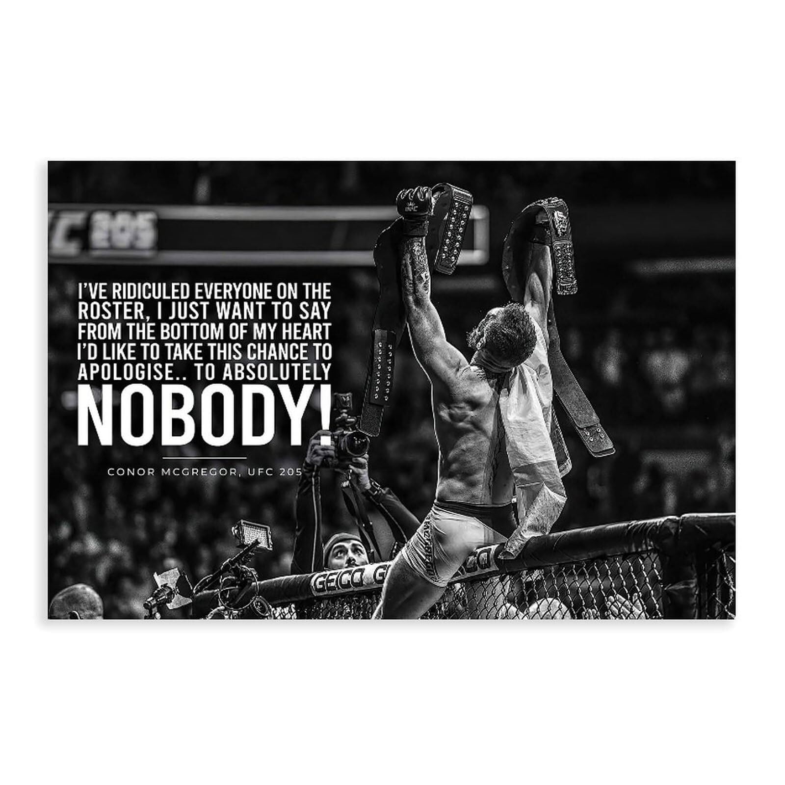Conor McGregor Quote 1 Canvas Poster Bedroom Decor Landscape Office ...