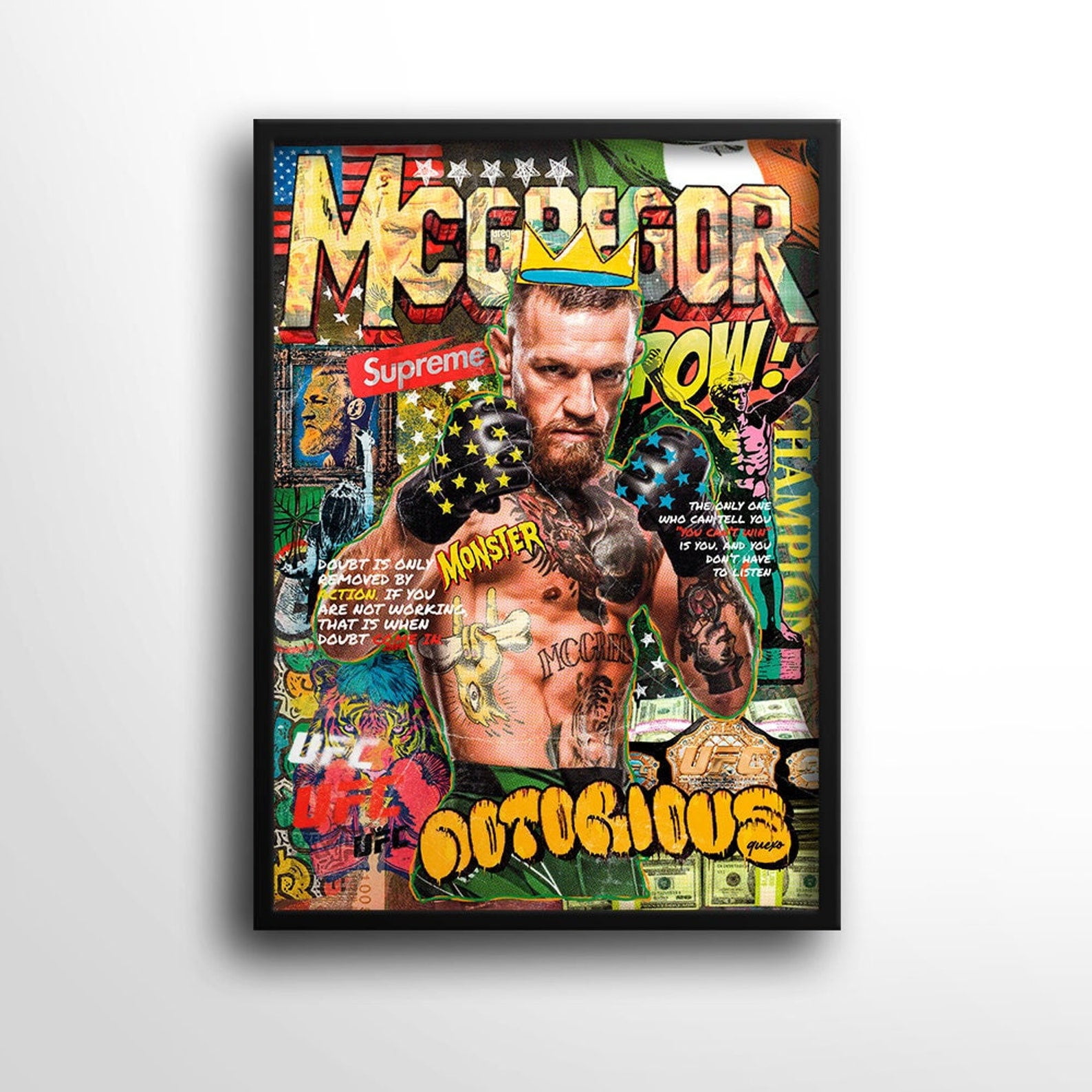Conor Poster , McGregor Boxing Art, The Notorious, , MMA, Boyfriend ...