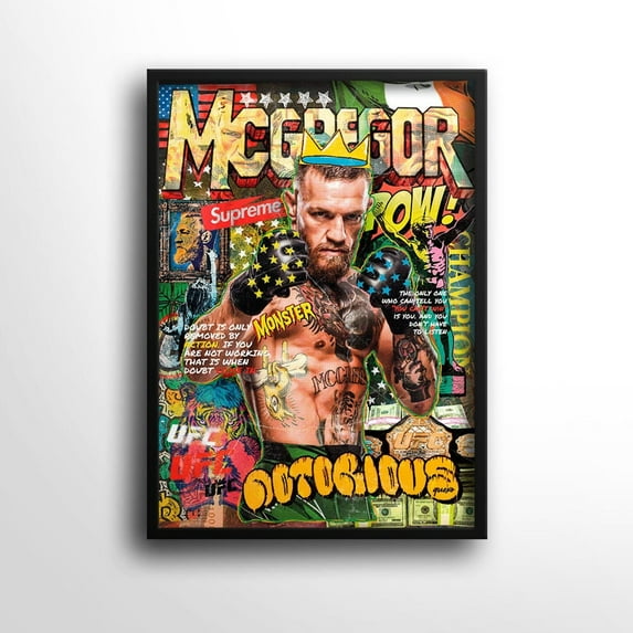 Conor Poster , McGregor Boxing Art, The Notorious, , MMA, Boyfriend ...