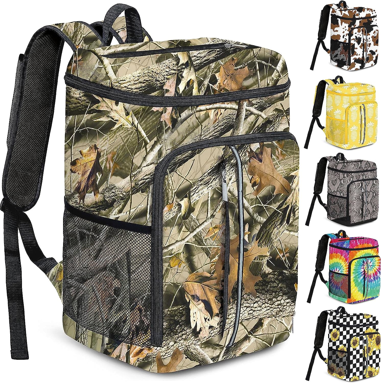 Conpaxye Cooler Backpack 35 Can Leak Proof Insulated Soft Camping ...