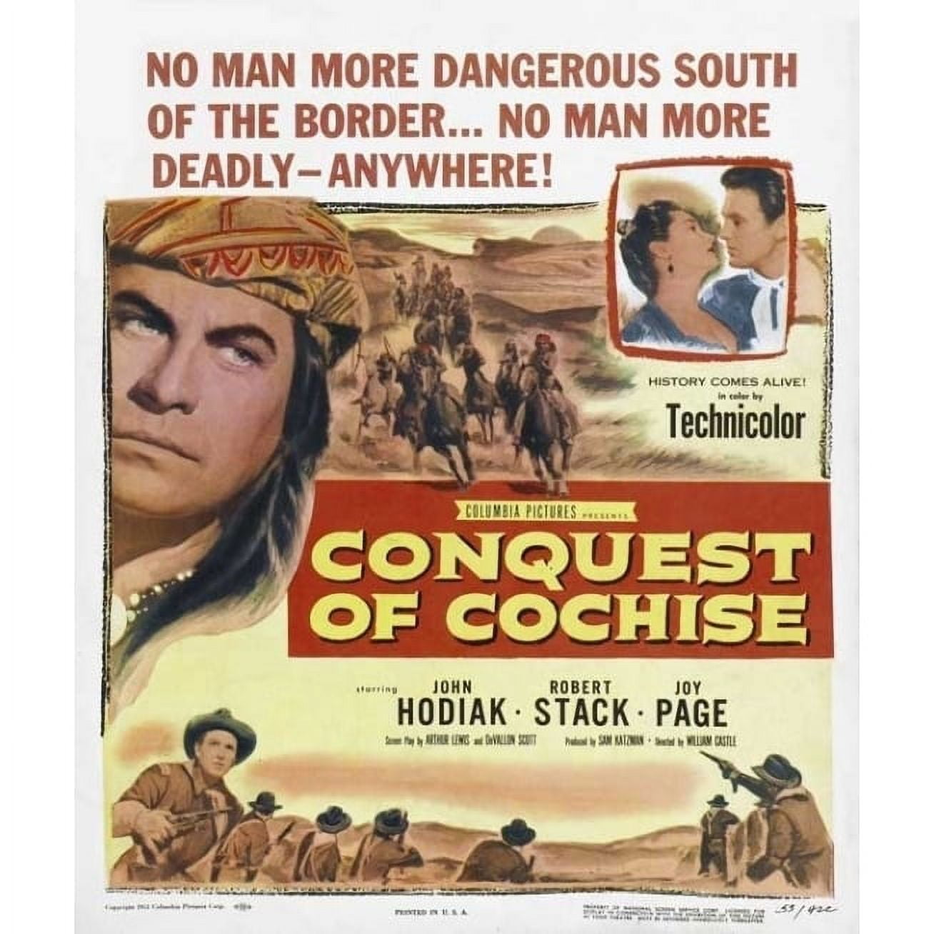 Conquest of Cochise Movie Poster (11 x 17) - Walmart.com