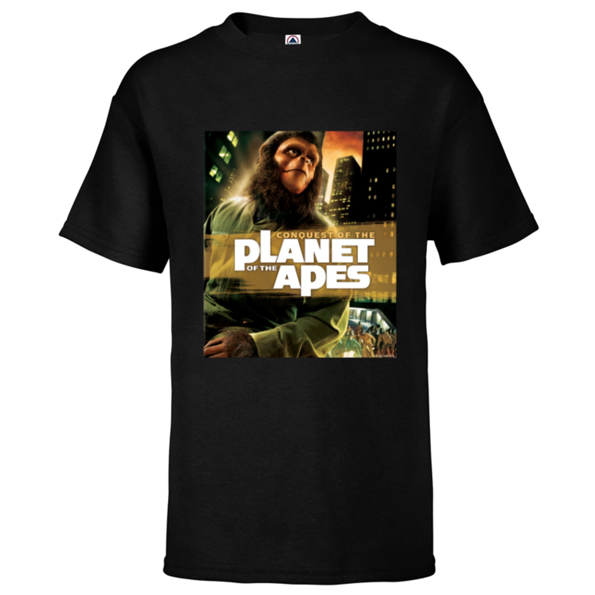 Conquest of the Planet of the Apes 1972 Caesar Movie Poster - Short Sleeve T-Shirt for Kids ...